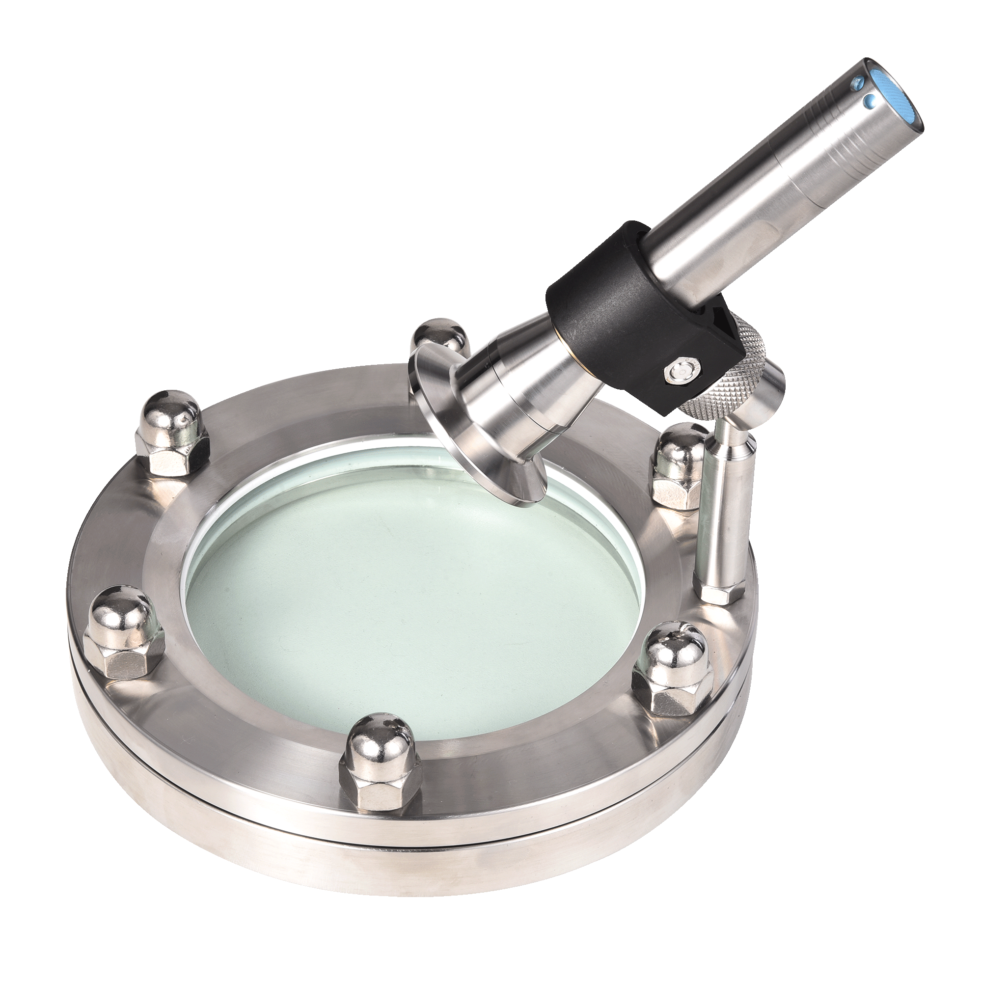 Sanitary Tempered Glass Flange Lighted Sight Glass - Buy Sight Glass ...